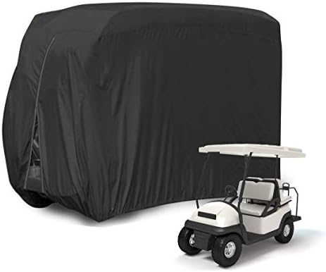 Amazon.com: Golf Cart Cover 4 Passenger Heavy Duty, 420D Waterproof ...