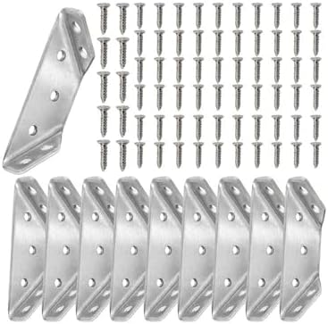 Universal Furniture Corner Connector Metal Angle Brackets with Screw ...