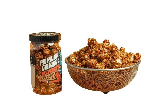 POPCORN GARAGE Crunchy Caramel Popcorn jar |Popcorn Jar Combo Pack 5 ...