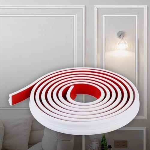 Amazon.com: Pluden Flexible Wall Molding Trim, 0.9Inch x 10 Feet Peel ...