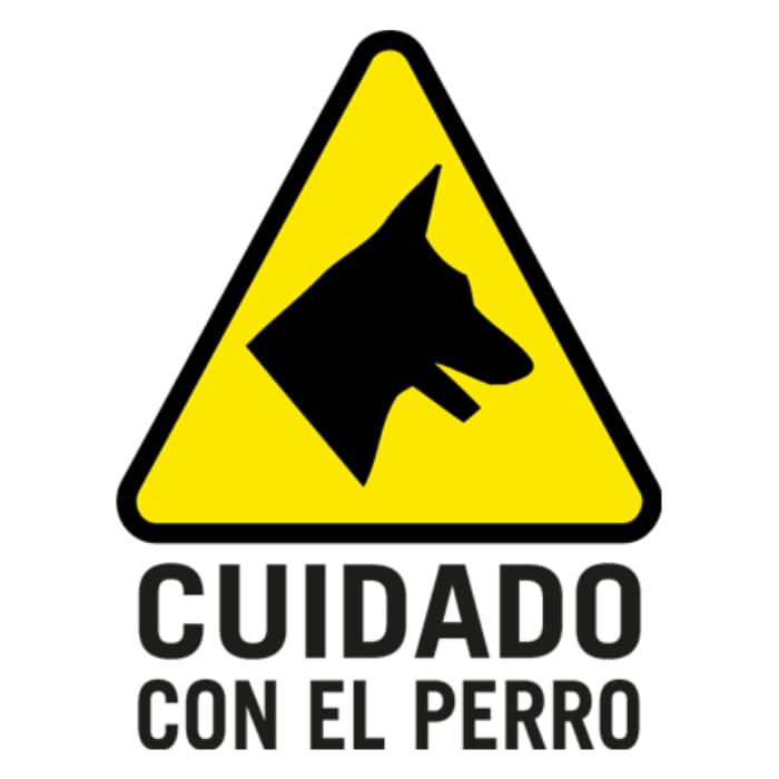 Encuentra Letrero Cuidado Con El Perro