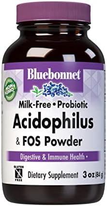 Amazon.com: Bluebonnet Probiotic Acidophilus Plus FOS Powder, 3 Ounce ...