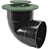 NDS 422G Pop-Up Drainage Emitter with Elbow fits 4-Inch Sewer and Drain ...