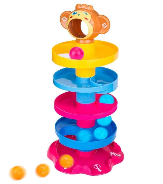 5 Layer Ball Drop and Roll Swirling Tower for Baby and Toddler ...