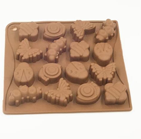 Selecto Bake 16 Cavity Insect Silicone Mould Set, 1 Pcs Mini Butterfly ...