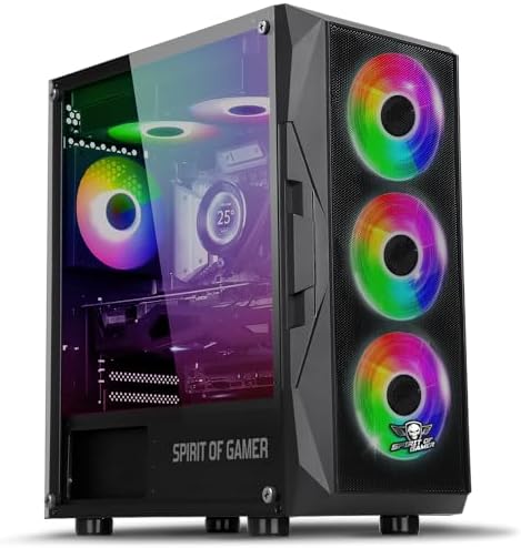 Spirit Of Gamer - Spark Dark, Boitier PC Gamer Aquarium RGB, Compatible ...