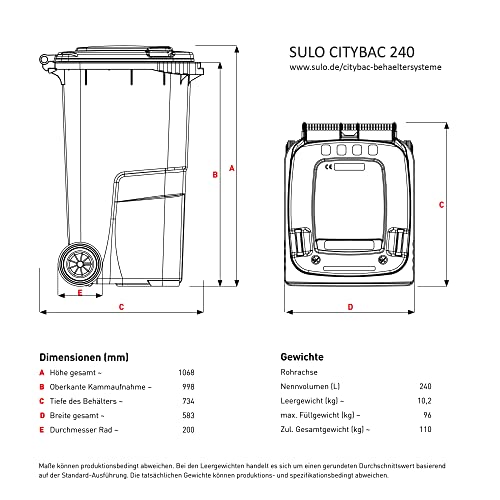 Mülltonne 240 Liter – Die 15 besten Produkte im Vergleich ...