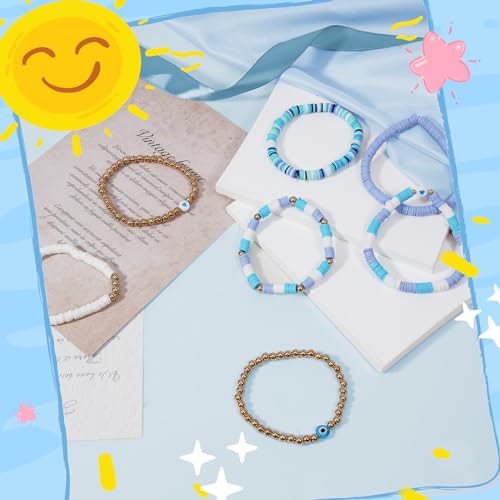 Snapklik.com : Blue Preppy Beaded Bracelets Trendy Stuff Cute ...