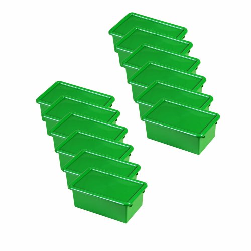 Amazon.com: ECR4Kids Stack and Store Tubs with Lids, Green (12-Pack ...