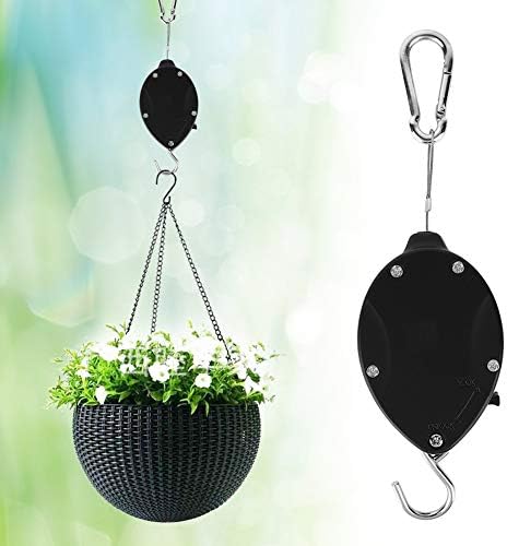 Amazon.com: Plant Pulleys for Hanging Plants Heavy Duty, Retractable ...
