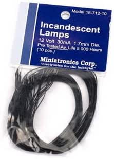 Amazon.com: 1.7mm Mini-Lamp, 12V (10) by Miniatronics Corp : Toys & Games