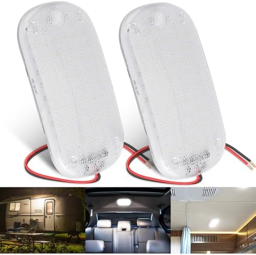 Amazon.com: T6 Led Rv Led Ceiling Dome Light Fixture, 2Pack 12volts Dc ...