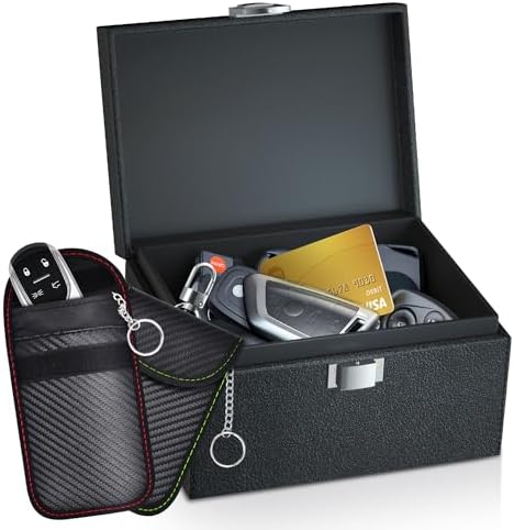 Amazon.com: Samfolk Faraday Box & 2 Pack Faraday Bag, Faraday Cage Key ...