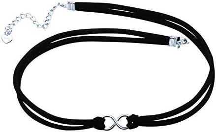 Yumilok Frauen Damen Mädchen Choker Halskette mit Infinity ...