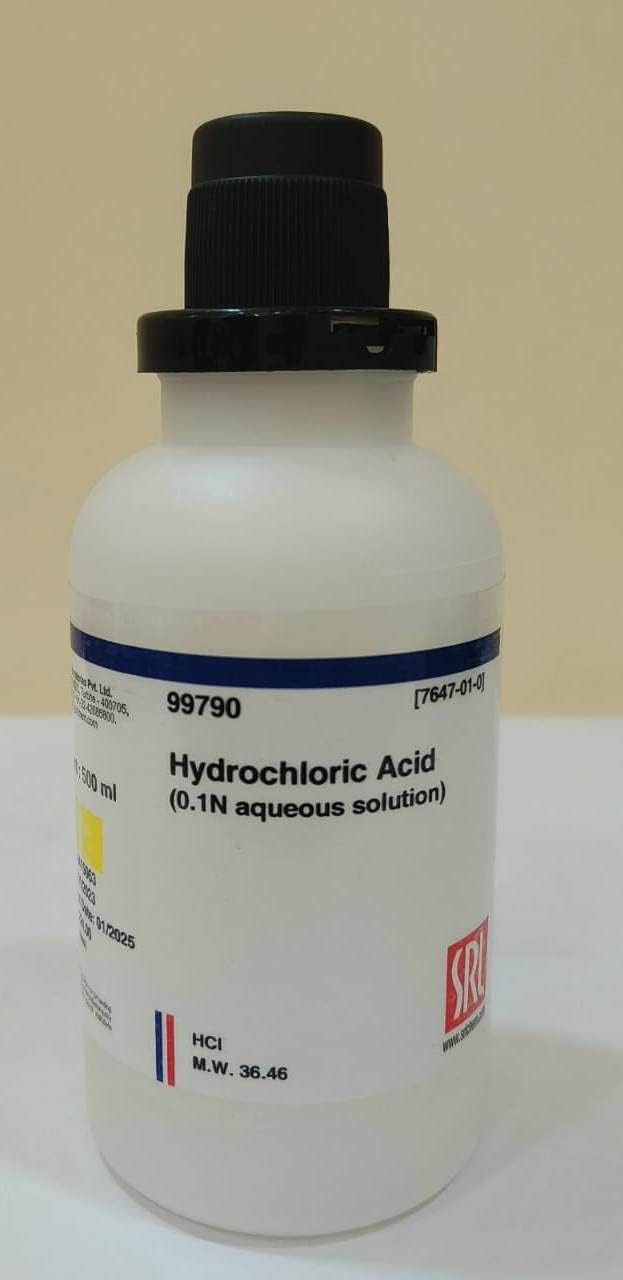 Hydrochloric Acid 0,1N Aq, Solution_1LitreSRL-INDIA: Buy Online at Best ...