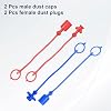 Amazon.com: HARFINGTON 2Sets 1/4 Hydraulic Hose Dust Cap and Plug Kit ...