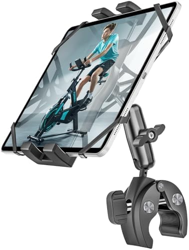 woleyi Exercise Bike Tablet Holder, Treadmill Tablet Mount Handlebar ...