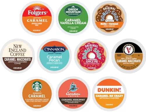 Amazon.com: Caramel Flavored Coffee K-Cups Variety Sampler Pack ...