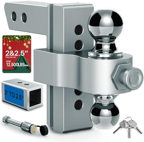 Amazon.com: NenNicht Adjustable Trailer Hitch, Drop Hitch Fits 2 Inch ...