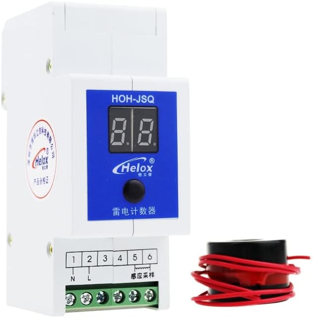 YNREMM Digital Surge Lightning Lightning Strike Counter Din Rail ...
