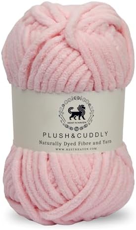 NESTNHAVEN, Wool, Plush & Cuddly, Chenille Yarn Supersoft Hand Knitting ...