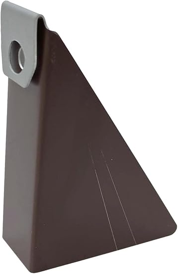 (10 Pack) Brown Aluminum Steep Gutter Wedges for 5 Inch K-Style Gutters ...
