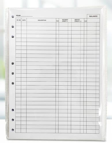 Amazon.com : Checkbook Register Refills-*ONLY* FOR THE ELITE CHECKBOOK ...