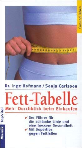 Fett-Tabelle - Hofmann, Inge, Carlsson, Sonja | 9783576113251 | Amazon ...