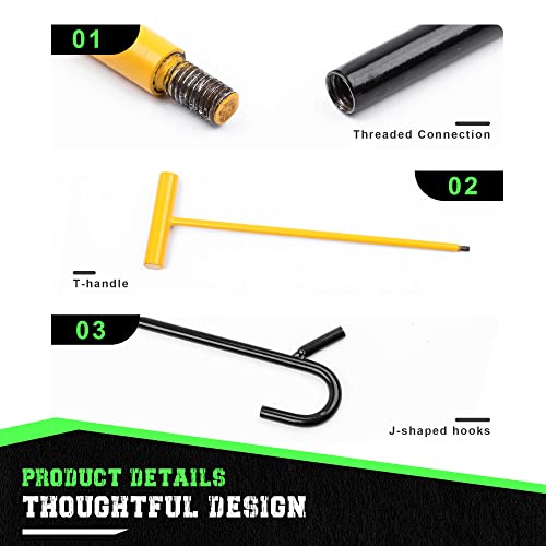 Snapklik.com : AUTOSwpozo 5th Wheel Pin Puller, 32 Solid Steel Chrome ...