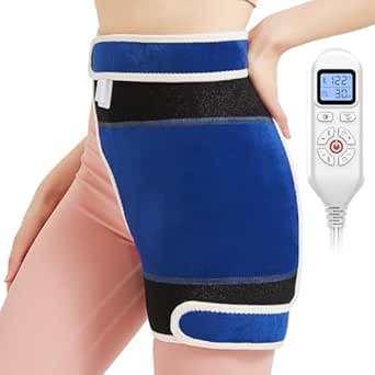 AOBOCO Hip Heating Pad for Hip/Sciatica Pain Relief - Heated Hip Brace ...