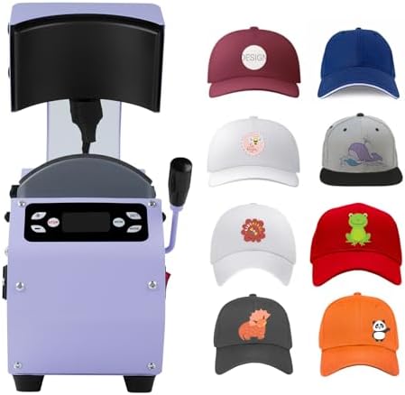 Amazon.com: Heat Press,Hat Heat Press Machine for Caps with 2pcs ...