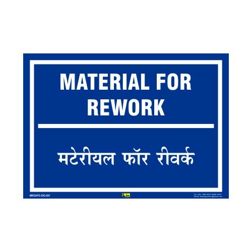 Mr. Safe - Material for Rework Sign Eco Vinyl Sticker A3 (11.7 inch X ...