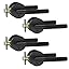 Asidrama 4 Pack Passage Door Handles, Door Lever with Door Knobs Indoor ...