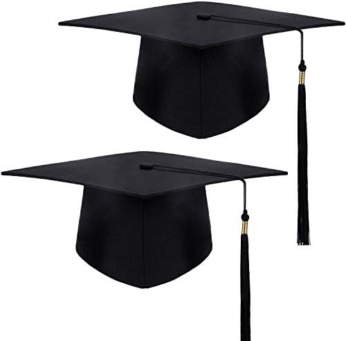 Matte Finish Graduation Cap Graduation Cap With 2025 Tassel - One Size ...