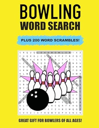 Bowling Word Search and Scramble Puzzles for Kids and Adults: Fun ...