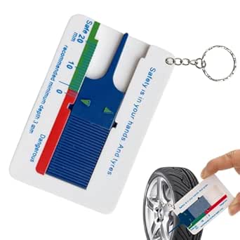 Amazon.com: Tire Tread Depth Gauge, Tire Caliper Measuring Tool, 0-20 ...