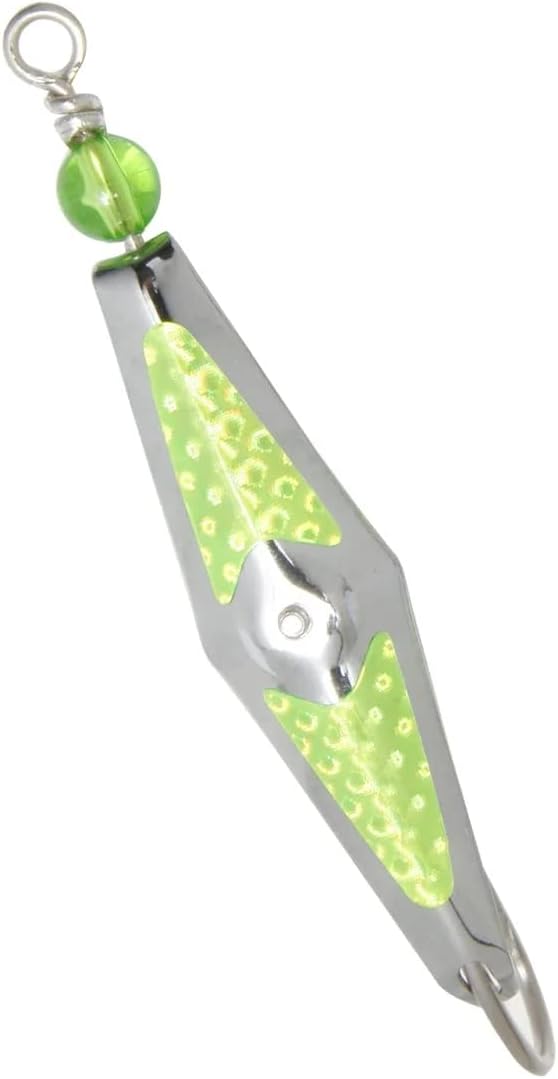 Flashspoon – Silver Clarkspoon with Chartreuse Flash Tape – 4 Sizes ...
