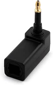 Amazon.co.jp: XYWHPGV 3.5mm to 90 Degree Fiber Optic Audio Converter Adapter (B8d32 51698 cbdec ...