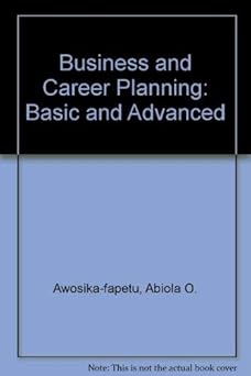 Amazon | Business and Career Planning: Basic and Advanced | Awosika ...
