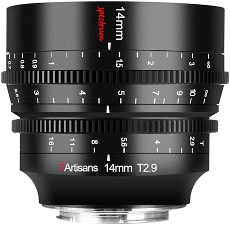 7artisans 14mm T2.9 Large Aperture, 270°Focus Stroke, Full-Frame 114 ...