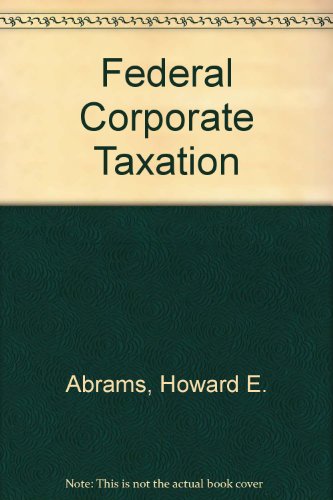 『Federal Corporate Taxation』｜感想・レビュー - 読書メーター