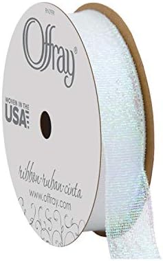 Amazon.com: Offray 5/8" Wide Sheer Edge Satin Craft and Decorative ...