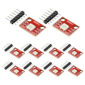 Amazon.com: CNMCUIC 10PCS/Lot WS2812 Color LED Single Line Interface ...