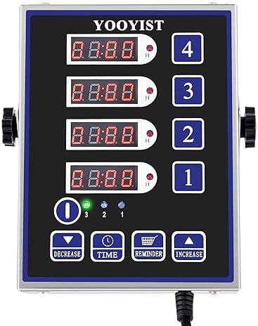 Amazon.com: YOOYIST Kitchen Timers for Cooking – 4 Channel Commercial ...