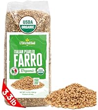 Amazon.com : Organic Farro Grain, Pearled, 3.3 lb (1.5 kg), Italian ...