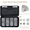 Amazon.com: JUNDUN Fireproof Coin Storage Box, 36pcs Coin Holder ...