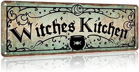 Amazon.com : DZQUY Witch Kitchen Witchery Metal , Vintage Rust Styled ...
