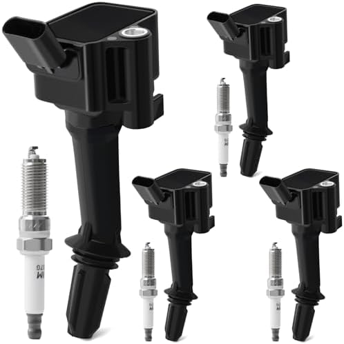 Amazon.com: Set of 4 Ignition Coil Packs & Iridium Spark Plugs ...