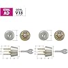Amazon | GOAL ゴール 鍵 AD+AD 交換用 V18ディンプルシリンダー 錠 GCY-259 シルバー 2個同一 交換手順書付 GD GG GK GGP GGX GKS TDD ...