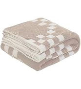 Amazon.com: Ultra Soft Cozy Happy Smiling Face Checkered Knitted Throw ...
